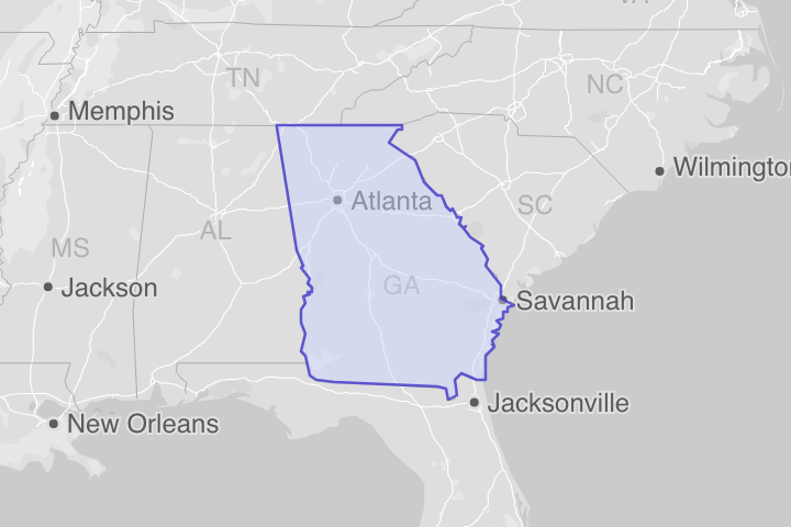 Georgia Counties – KML Boundary File Download (Free)