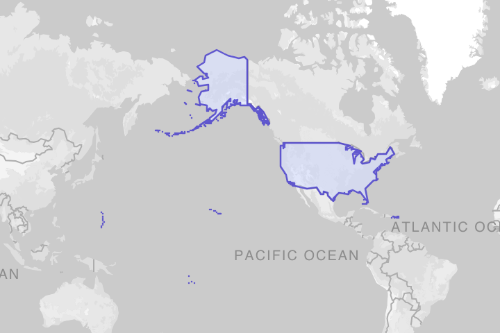 U.S. States & Territories – KML Boundary File Download (Free)