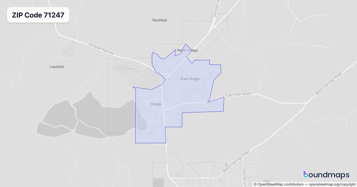 ZIP Code 71247 – KML Boundary File Download (Free)