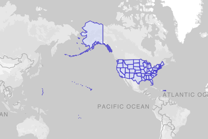 United States of America – KML Boundary File Download (Free)